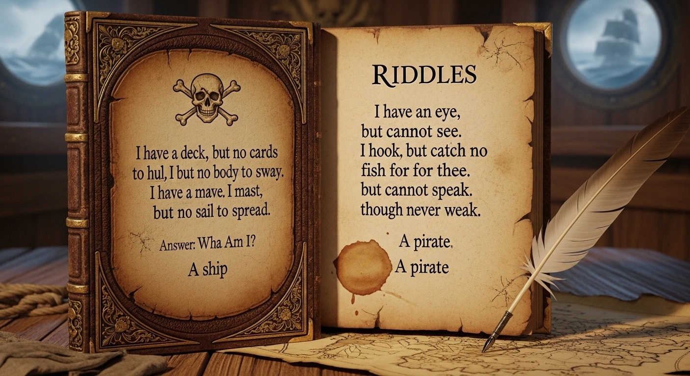 298+ Pirate Riddles with Answers for Treasure Hunt Fun - Riddle Brain