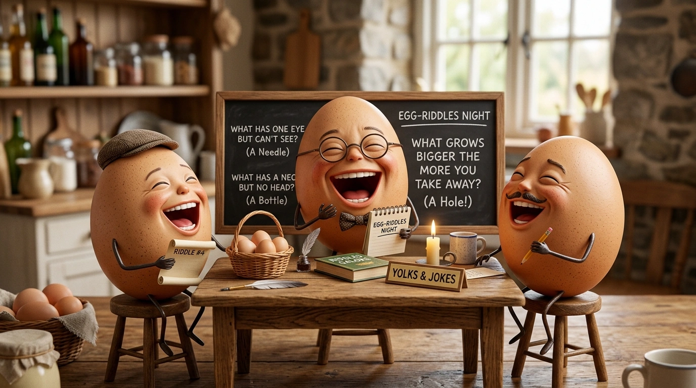 321+ Egg Riddles with Answers – Funny, Easy & Tricky Puzzles - Riddle Brain